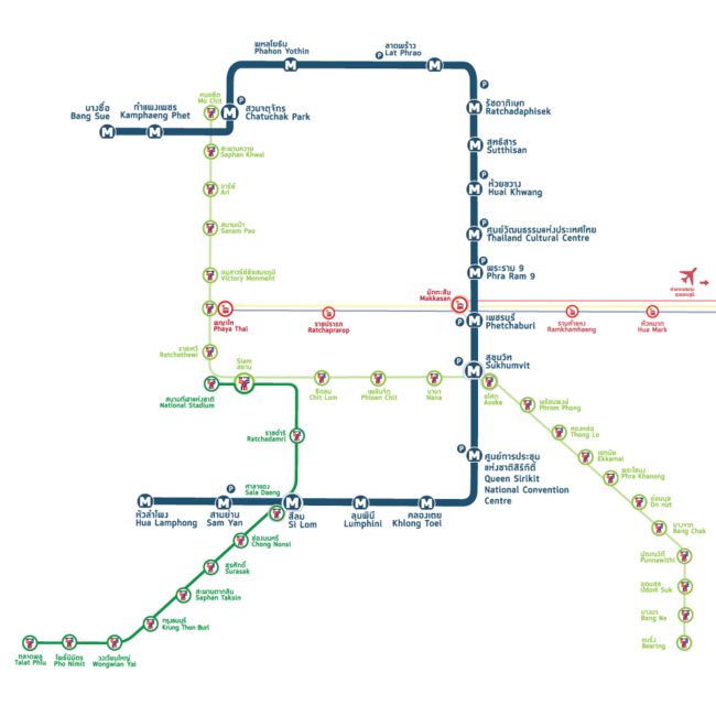방콕 지하철(MRT),지상철(BTS) 방콕지하철 노선 및 이용팁 : 네이버 블로그
