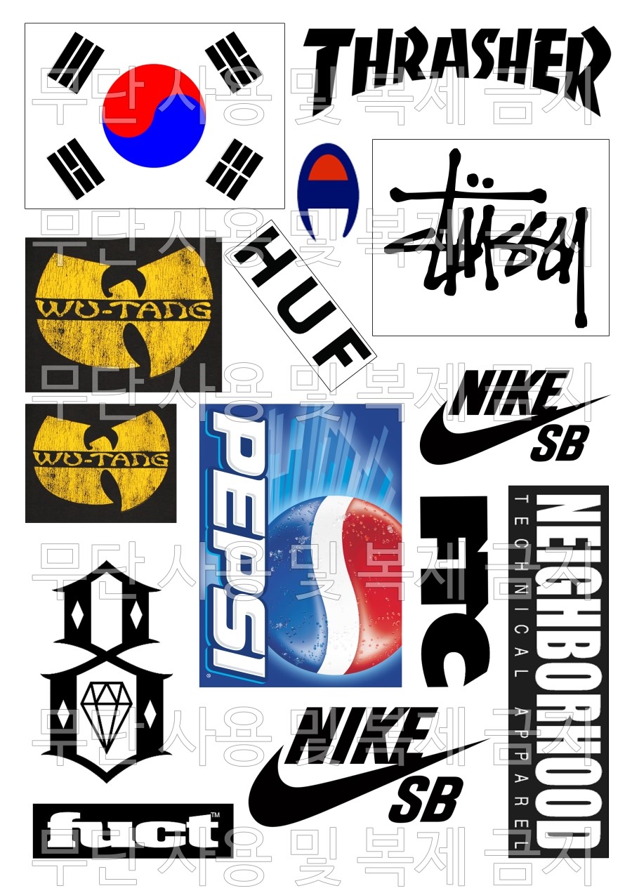태극기 스티커huf 스티커우탱클랜 스티커나이키 스티커펩시 스티커캐리어 스티커ftc 스티커스트릿 브랜드 스티커힙합