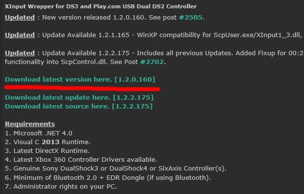 듀얼쇼크 3 PC에서 사용하기 - XInput Wrapper를 이용한 방법 ( dual shock 3 - XInput Wrapper ( ScpServer ) ) : 네이버 블로그