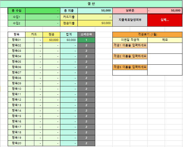 수입지출만 입력하면 다~알아서 계산해주는 전자 용돈기입장 양식 2015년판 네이버 블로그
