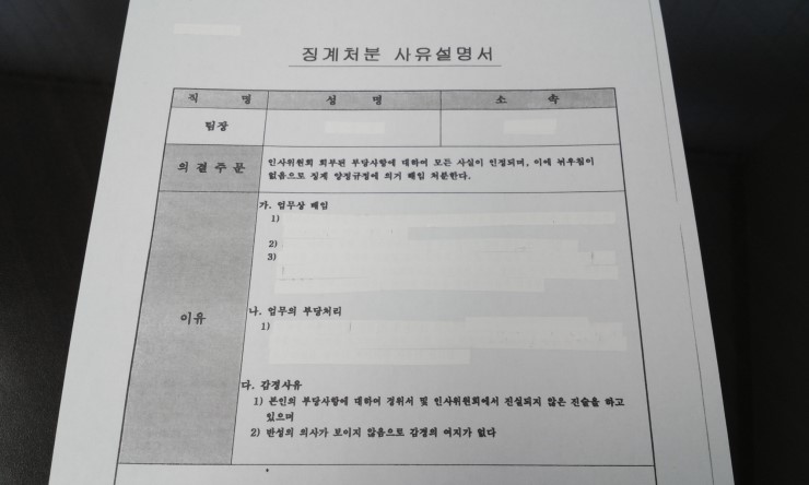 부당해고 승소사례연구공금유용 횡령으로 인한 해고사례 네이버 블로그