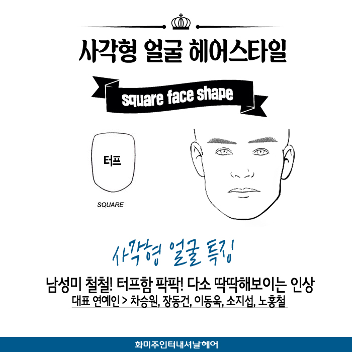 남자 사각형 얼굴 추천 헤어스타일얼굴형에 맞는 헤어스타일 찾기사각턱사각형얼굴 헤어스타일 네이버 블로그