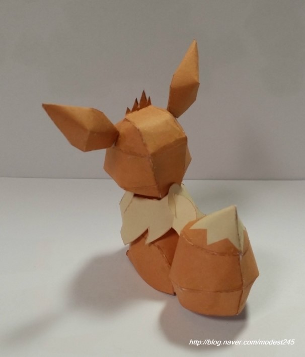 포켓몬스터 No. 133 이브이 종이모형 만들기 : 네이버 블로그