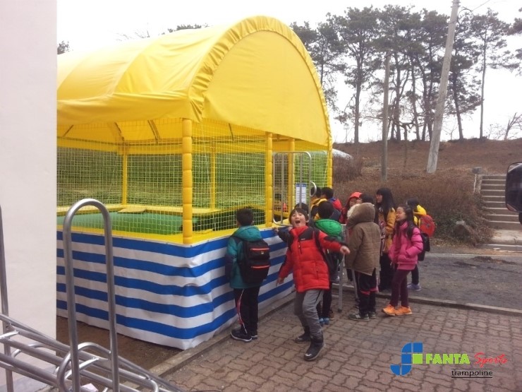 충남부여 합송초등학교 체육교육용 실외용 천막형 트램폴린방방이 제작설치시공비가격전문업체 판타스포츠 네이버 블로그