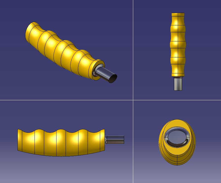 카티아(Catia)도면 동영상강좌 / Sweep - With two guide curves : 네이버 블로그