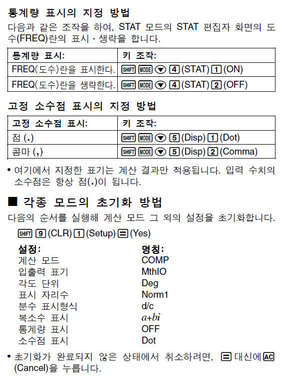 공학용 계산기 카시오 Fx 570es Plus 상세사용 설명서 네이버 블로그