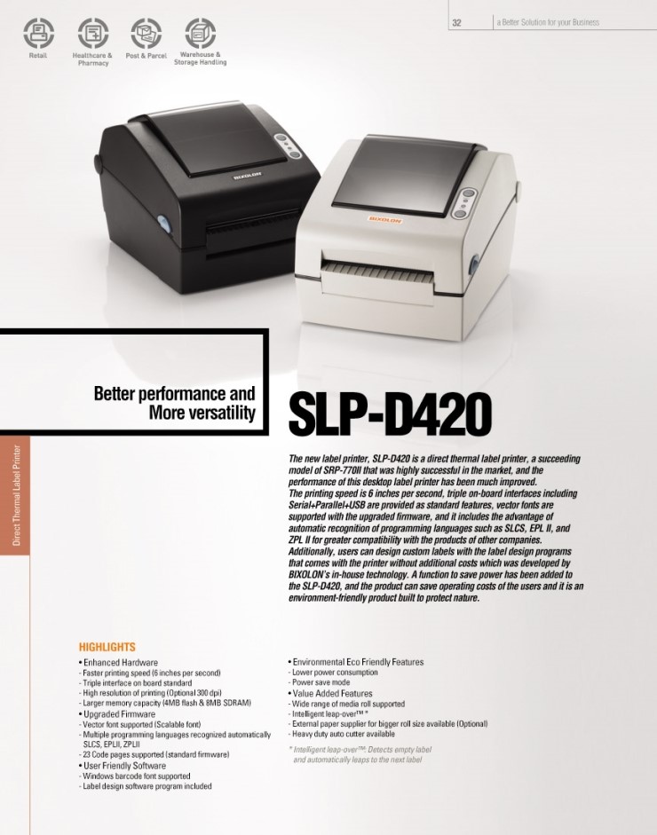 빅솔론 드라이버 SLP-D420/D423 윈도우 드라이버 : 네이버 블로그