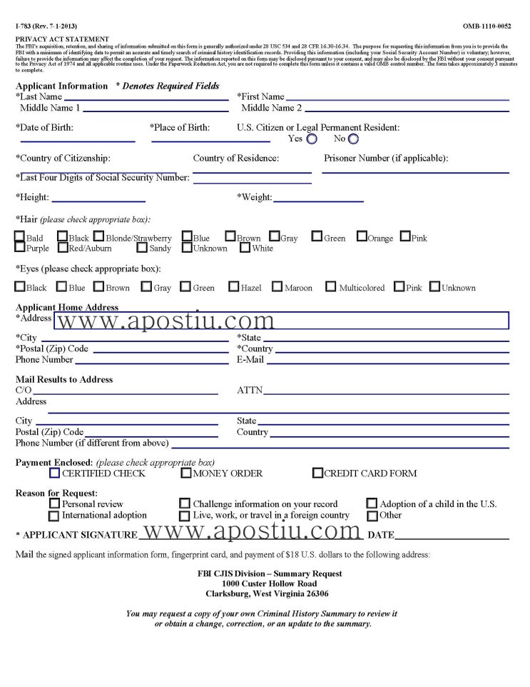 미국 신원조회, 범죄경력증명서, FBI Check 손쉽게 발급받는 Tip : 네이버 블로그