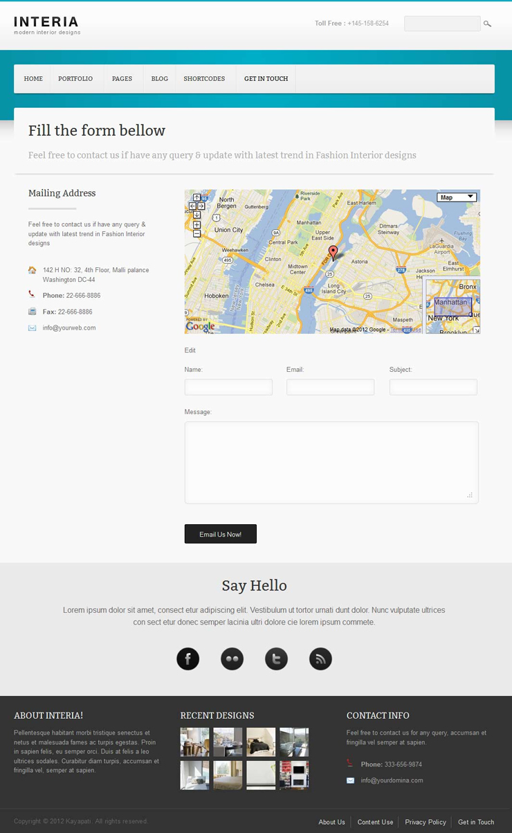 워드프레스 테마 소개 : interia-responsive-wordpress-cms-theme : 네이버 블로그