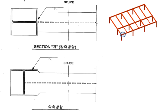 주각부핀접합 주각부강접합 기둥과 보 보이음 큰보와 작은보 기둥이음 접합상세도 네이버 블로그