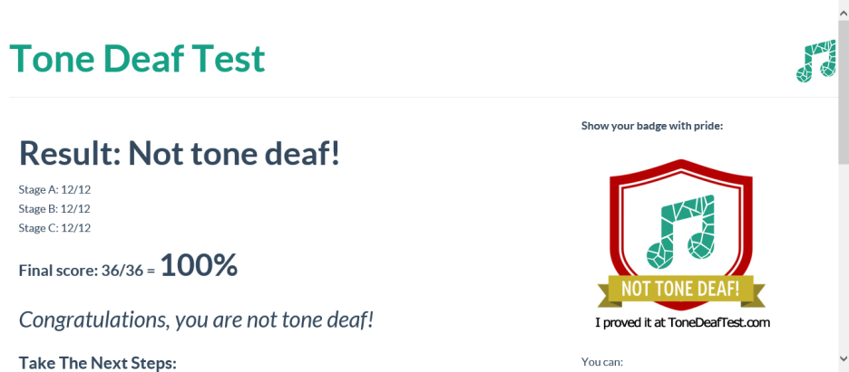 음치 테스트 사이트 Tone Deaf Test : 네이버 블로그