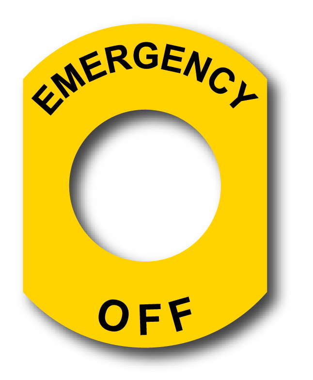 129-emergency stop 스티커 입니다. - (비상정지스티커, 비상스위치스티커, 비상스위치명판) - 비상정지명판, 비상 ...