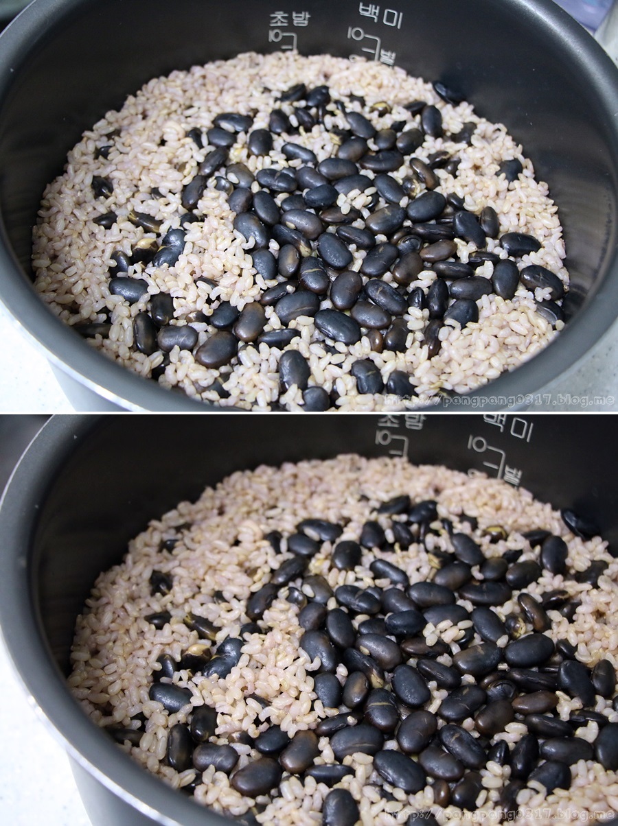 구수한 현미콩밥,흙애서 현미,서리태로 맛있는 현미밥짓기. : 네이버 블로그