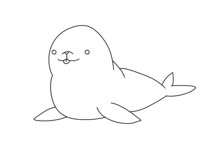 손그림 일러스트 ＃ 물개 캐릭터 그리기 네이버 블로그