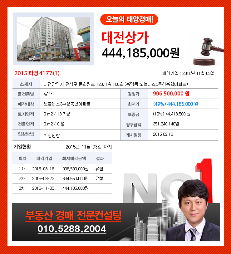 대전광역시 유성구 문화원로 123 1층 106호 봉명동노블레스3주상복합아파트부동산경매§2015타경4177 네이버 블로그