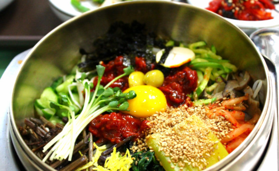 비빔밥 칼로리, 콩나물 비빔밥, 육회 비빔밥, 만드는 법 : 네이버 블로그