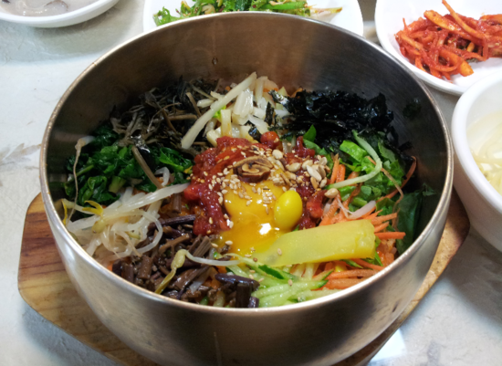 비빔밥 칼로리, 콩나물 비빔밥, 육회 비빔밥, 만드는 법 : 네이버 블로그