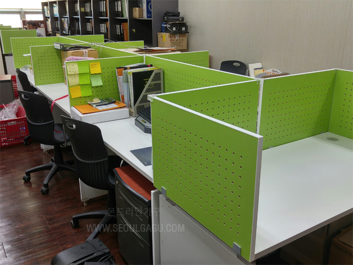 사무실 책상세트, 사무실가구세트, 직원책상, 파티션, 책상위 파티션, 인테리어 파티션, 스크린파티션, 구로동 사무실 세팅 ...