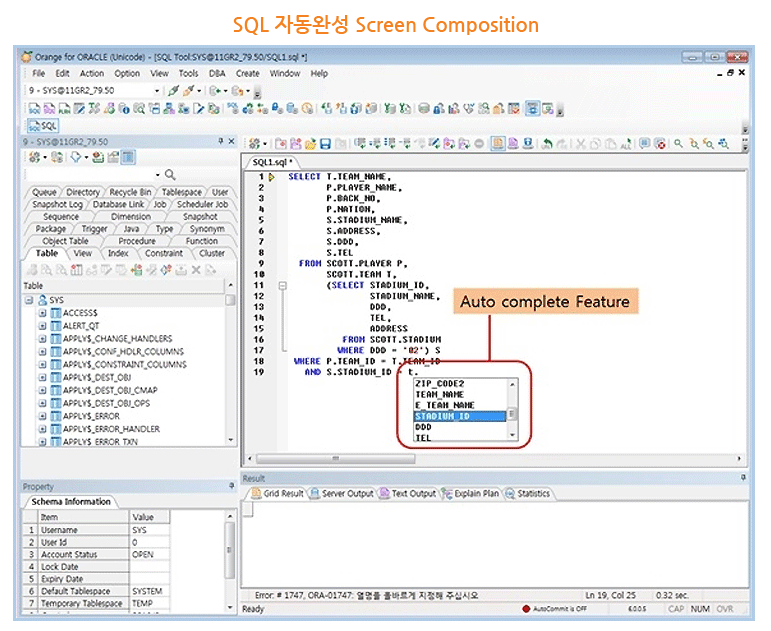 웨어밸리에서 만든 DB 관리툴 Orange For Oracle : 네이버 블로그