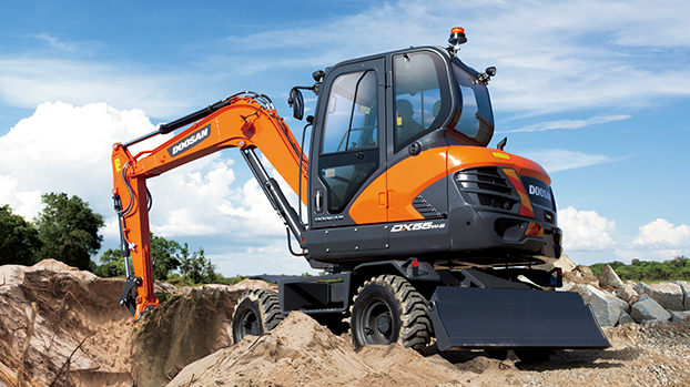 두산굴삭기제원표/두산DX55-5 제원표/두산03W 제원표/두산55W 굴삭기사진 : 네이버 블로그