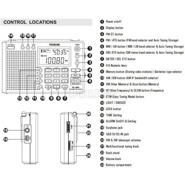 단파라디오 _텍슨(TECSUN) PL-380 : 네이버 블로그