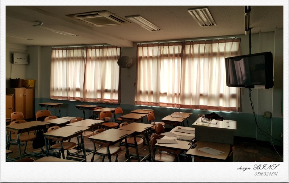 부산 삼락중학교 부산시 사상구 삼락중학교 교실교무실 방염커텐방염콤비롤스크린 출장실측 교체이전설치 학교방염커텐학교방염