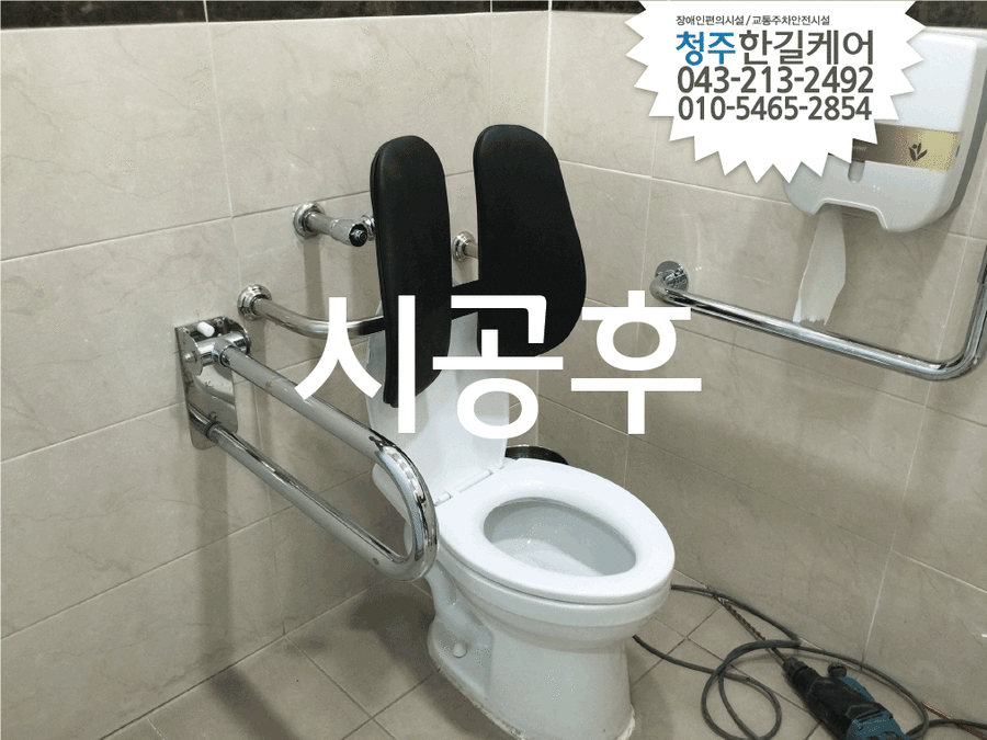 장애인화장실 앙변기 대변기 보조의자 듀오형 등받이 쿠션 제품안내 설치사례 네이버 블로그