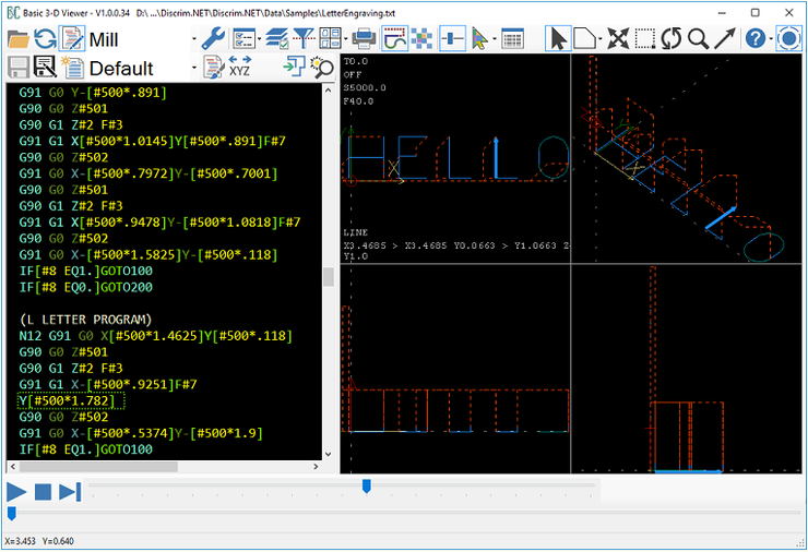 CNC 데이터 그래픽으로 확인하는 무료 프로그램 - Basic CNC Viewer : 네이버 블로그