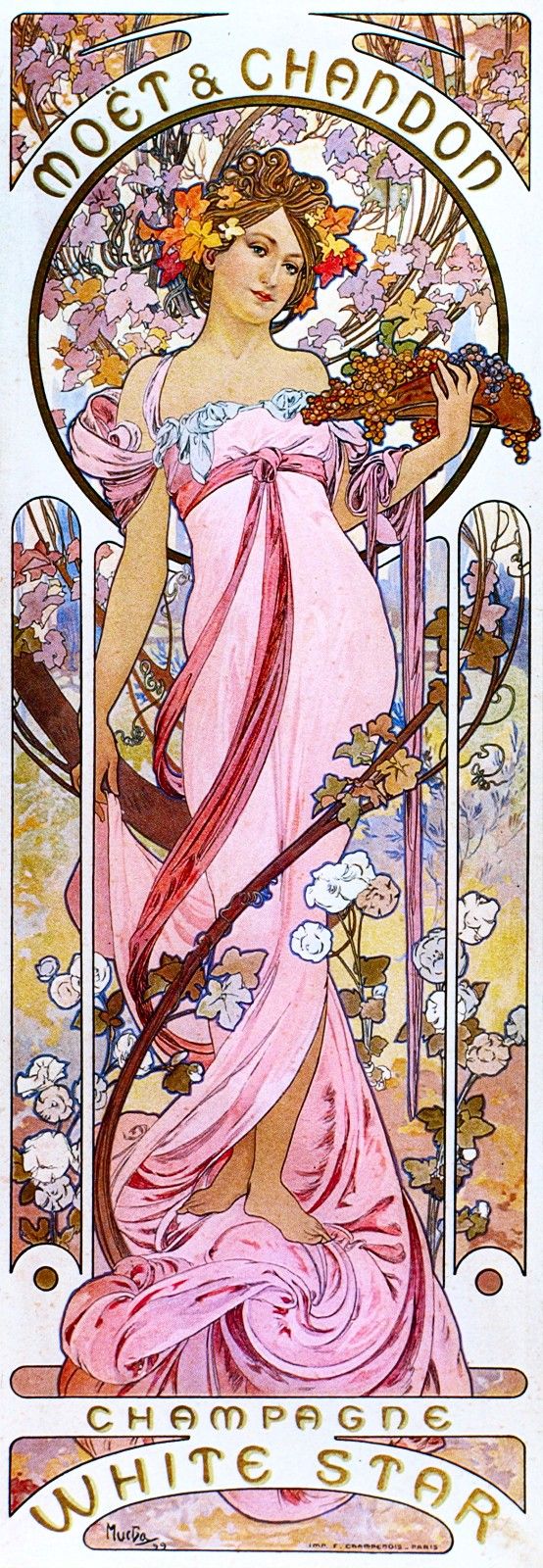 알폰스 무하(Alphonse Mucha)의 아르누보(Art Nouveau) 스타일, 일러스트 감상, 안양 취미미술 학원 ...
