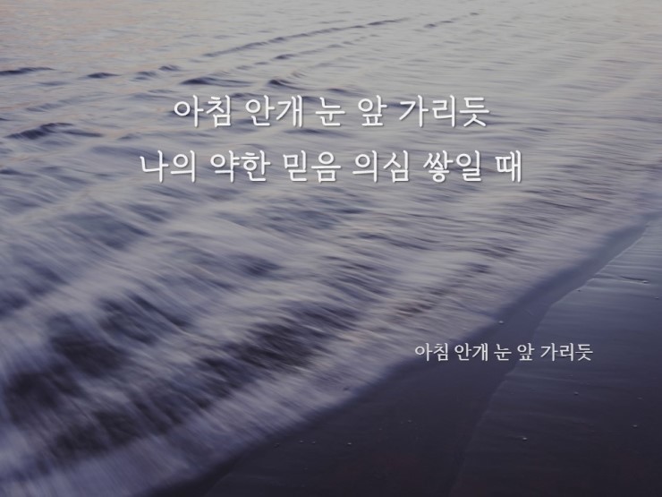 아침 안개 눈 앞 가리듯 네이버 블로그