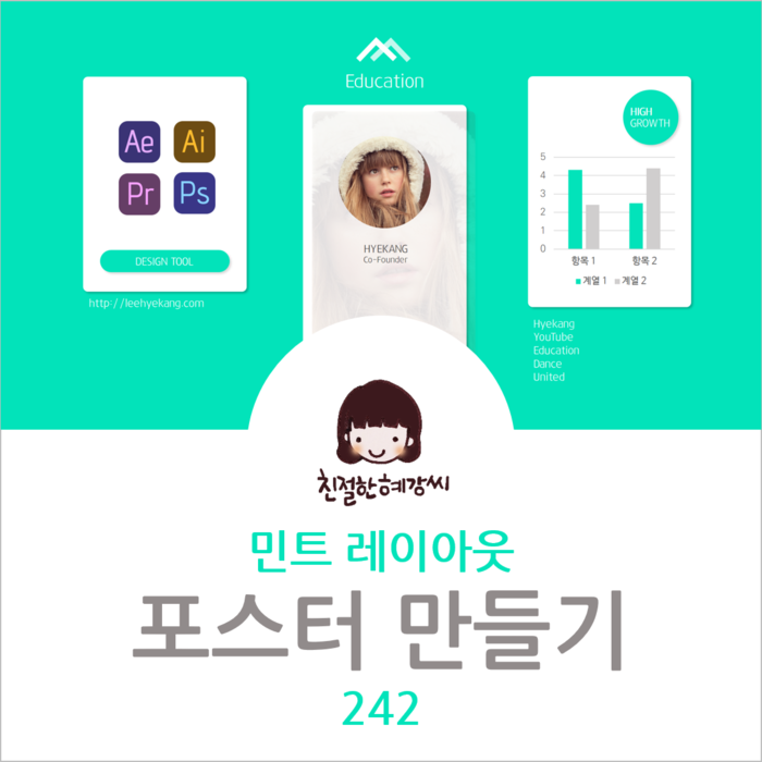 Ppt강의242 민트 레이아웃 파워포인트 포스터 Ppt 템플릿 만들기 네이버 블로그