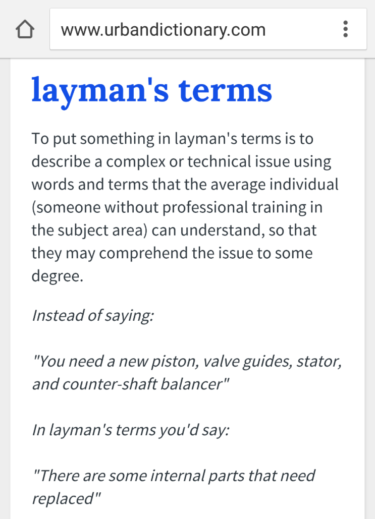 소피K의 비즈니스 영어 (31) in layman's term : 네이버 블로그