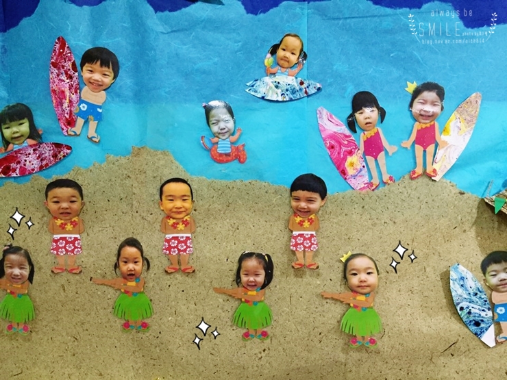 환경판 미소쌤 여름환경판aloha~ ️ 네이버 블로그