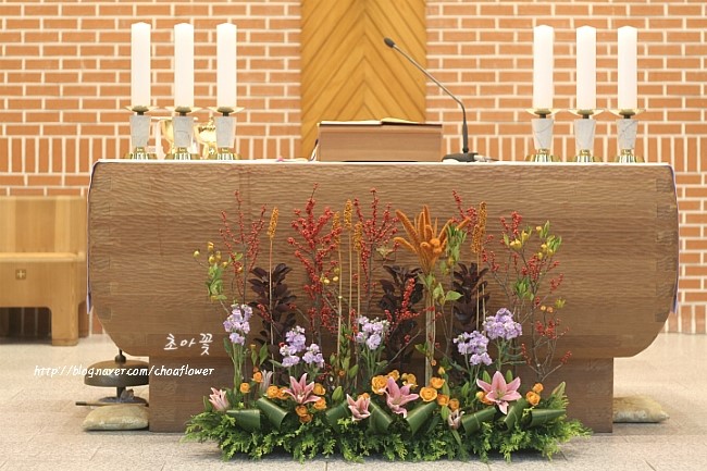 모든 성인 대축일 전례꽃꽂이 초아꽃 경주역 근처 꽃집 네이버 블로그