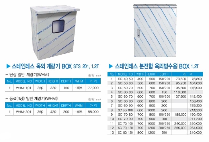 옥외계량기함 서스계량기함 분전반 기성함 수배전반 분전함 컨트롤박스 분전 전기 계량기함 주한국산업 서울분전반 분전반 분전함