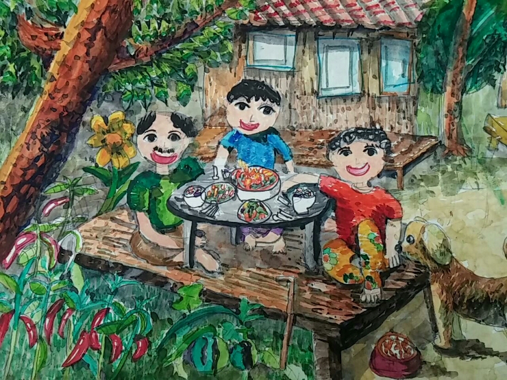 진접홍익미술학원 세계아동미술대회 에 출품한 초3 장규현학생 작품입니다 네이버 블로그