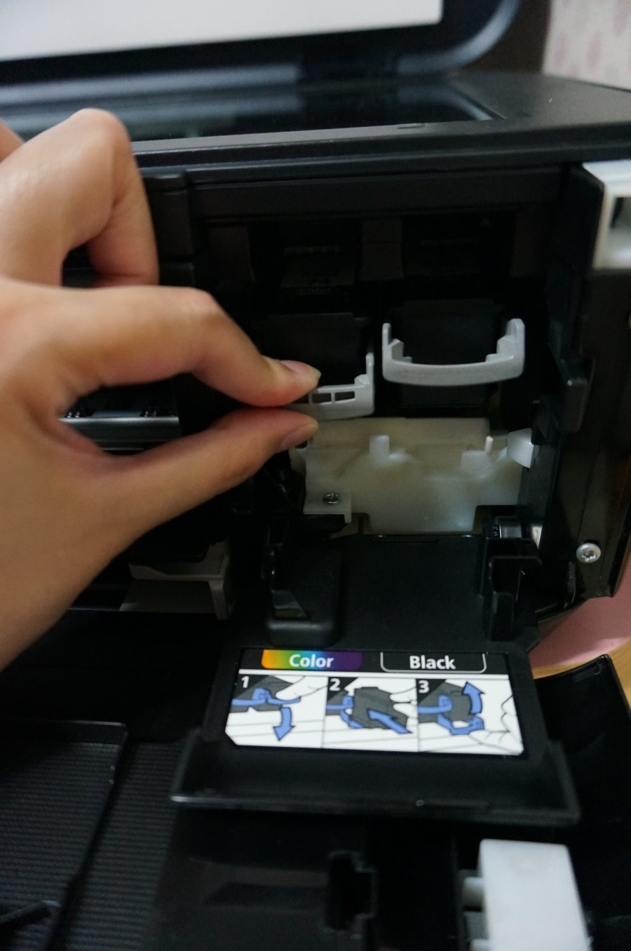 캐논복합기 E569 잉크교체 방법 : 네이버 블로그