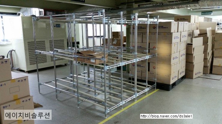 작업대 작업테이블슬라이드랙물류랙선반코팅파이프서스파이프물류대차운반대차생산라인창고랙메탈조인트플라콘랙파이프랙 네이버 블로그