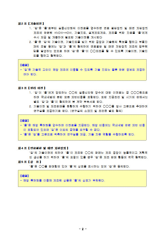 표준 특허권실용신안 양수양도 계약서 샘플 네이버 블로그