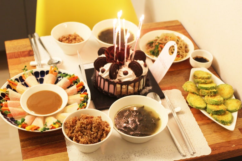 신랑에게 해주는 첫 생일상 네이버 블로그
