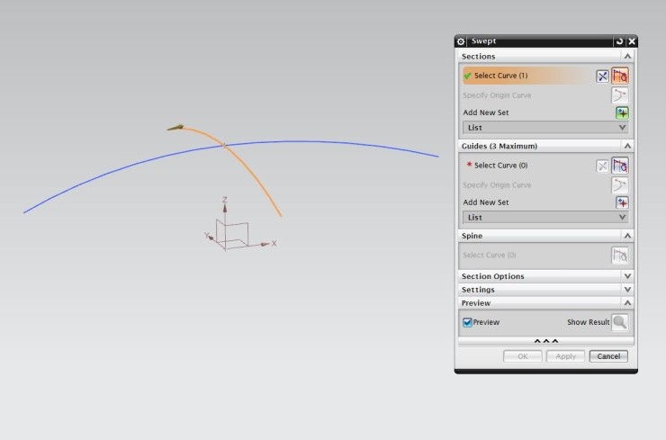 [UG-NX] Swept (스웹) 에 대해서.. (Section Curve 포함) : 네이버 블로그