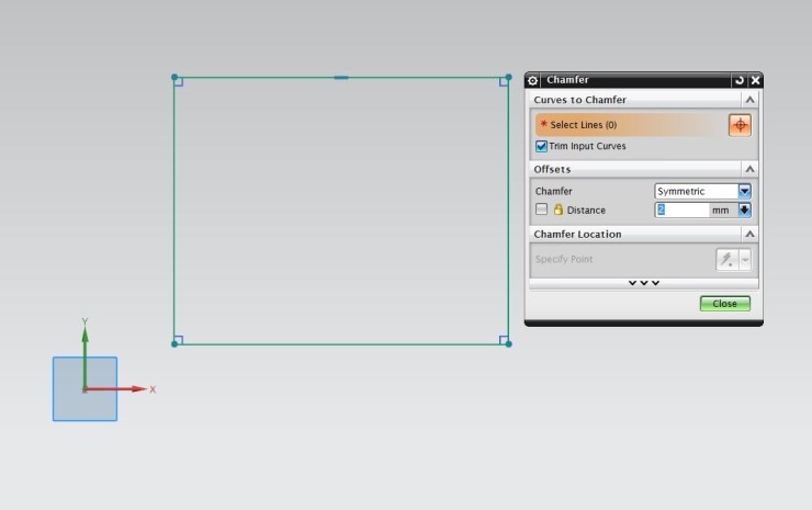 [UG-NX Sketch] UG-NX 스케치 기본편 #5 (Champer, Fillet ) : 네이버 블로그