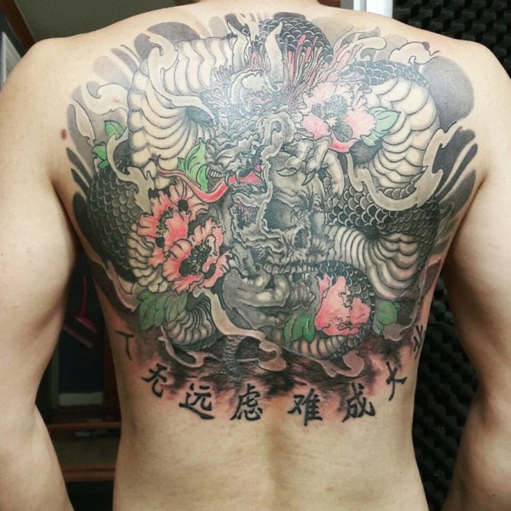 인천타투 부평타투 인천문신 부평문신 디오타투 뉴스쿨이레즈미 용타투 용문신 이레즈미 등판타투 남성타투 Dragontattoo