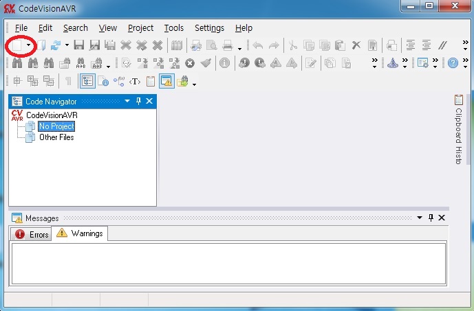[전기전자기초]CodeVisionAVR 간단사용법 - 코드비전 다운로드 및 새소스 작성하여 컴파일하기 : 네이버 블로그