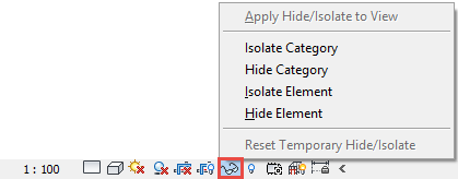 레빗(revit) - 임시 숨기기/분리(temporary hide/isolate) : 네이버 블로그