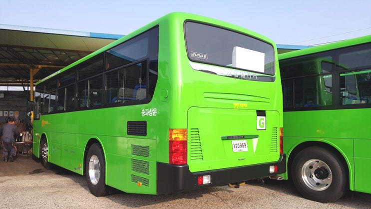 송파상운 NEW BS090 CNG (자일대우버스) 신차출고 : 네이버 블로그
