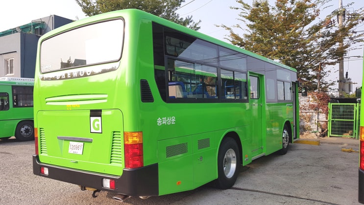 송파상운 NEW BS090 CNG (자일대우버스) 신차출고 : 네이버 블로그