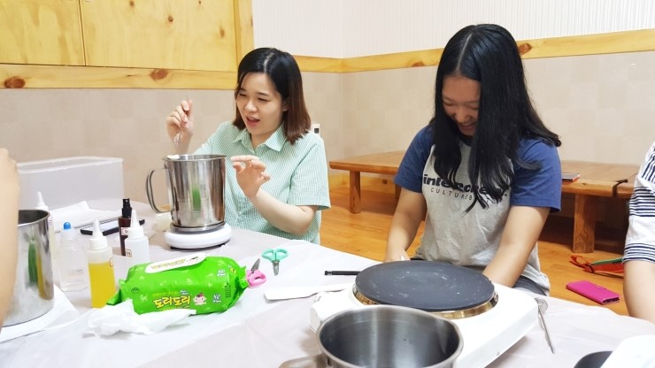 대구 산격중학교 아로마테라피스트 직업체험 핸드크림 만들기천연화장품 만들기 네이버 블로그