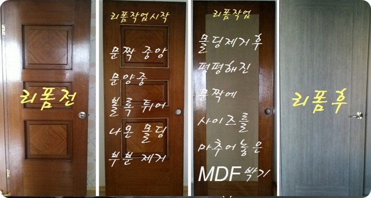 빌라 오래된방문 문짝 문틀 문필름리폼 방문리폼 방문필름지시공 문필름시공 문틀필름시공 인테리어필름지 방문 화장실문 욕실문 옛날문짝