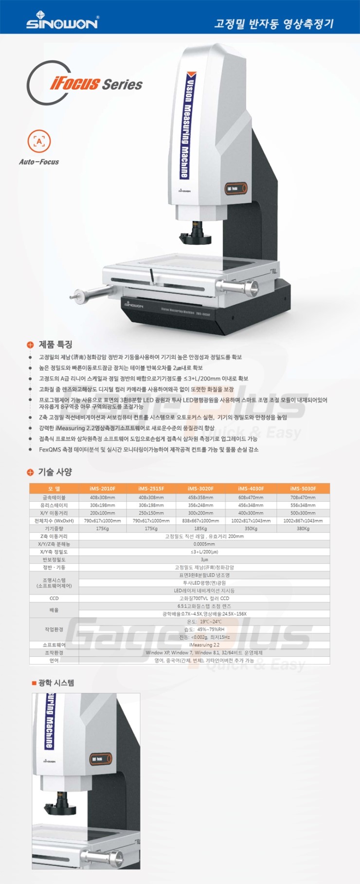 iFocus 반자동 영상측정기 ims-2515F/ ims-3020F : 네이버 블로그